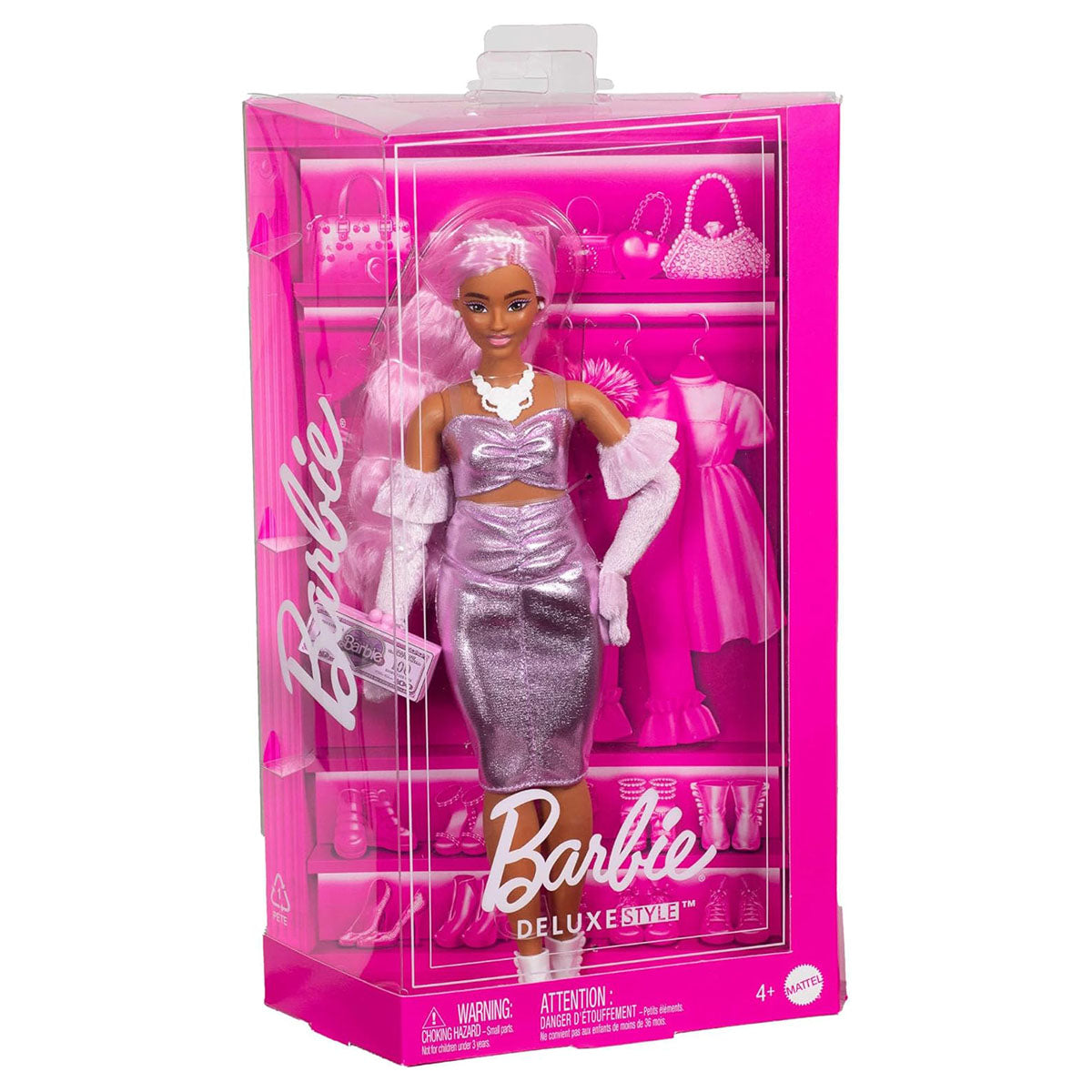 Barbie Deluxe Style Metallic Pink Fashion Doll — Booghe