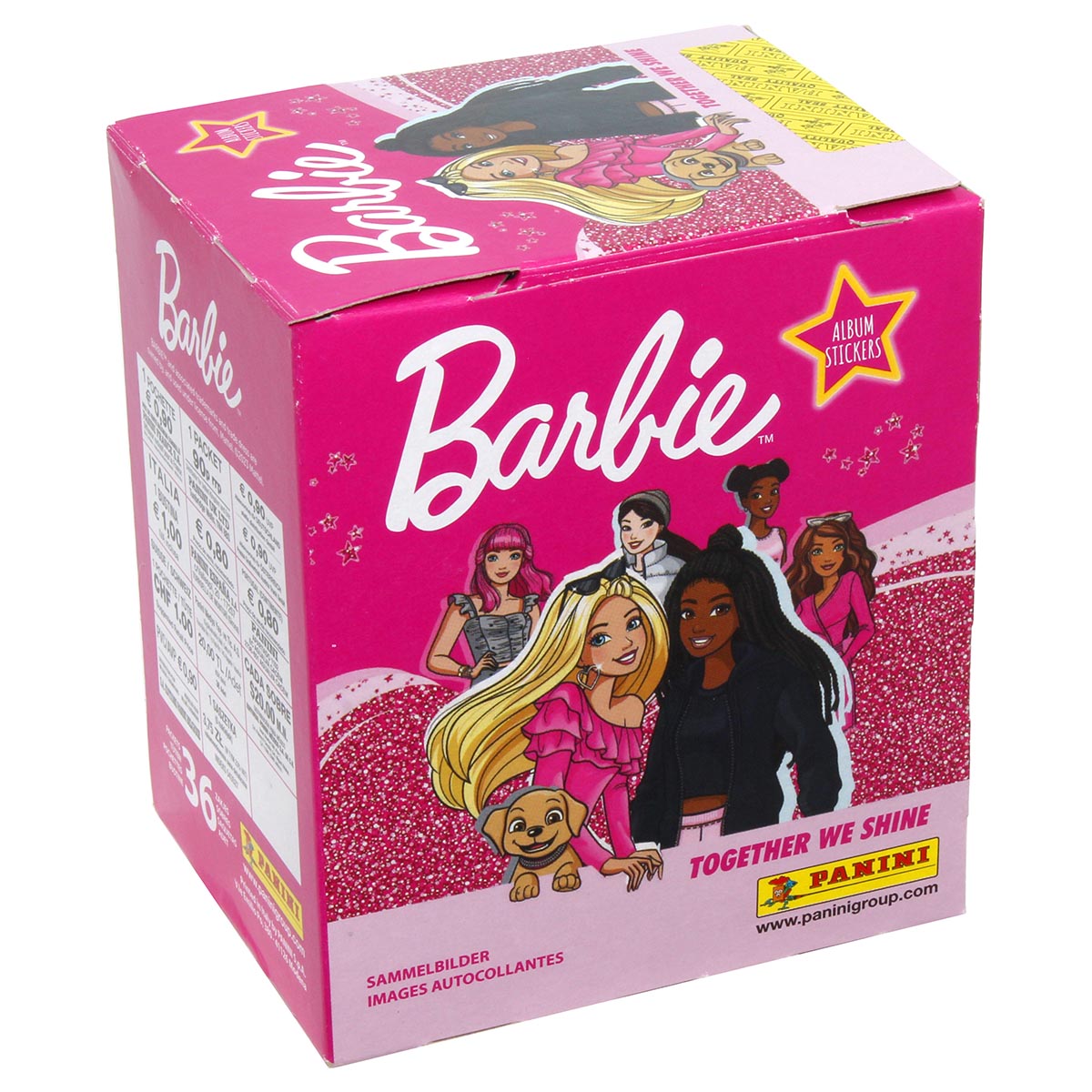 Panini Barbie 'Together We Shine' Album Stickers 36 Pack Box — Booghe