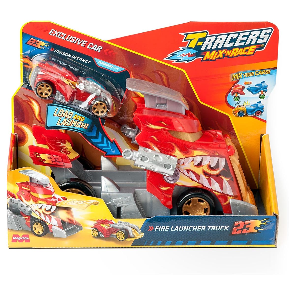 T-Racers Mix 'N Race Fire Launcher Truck — Booghe