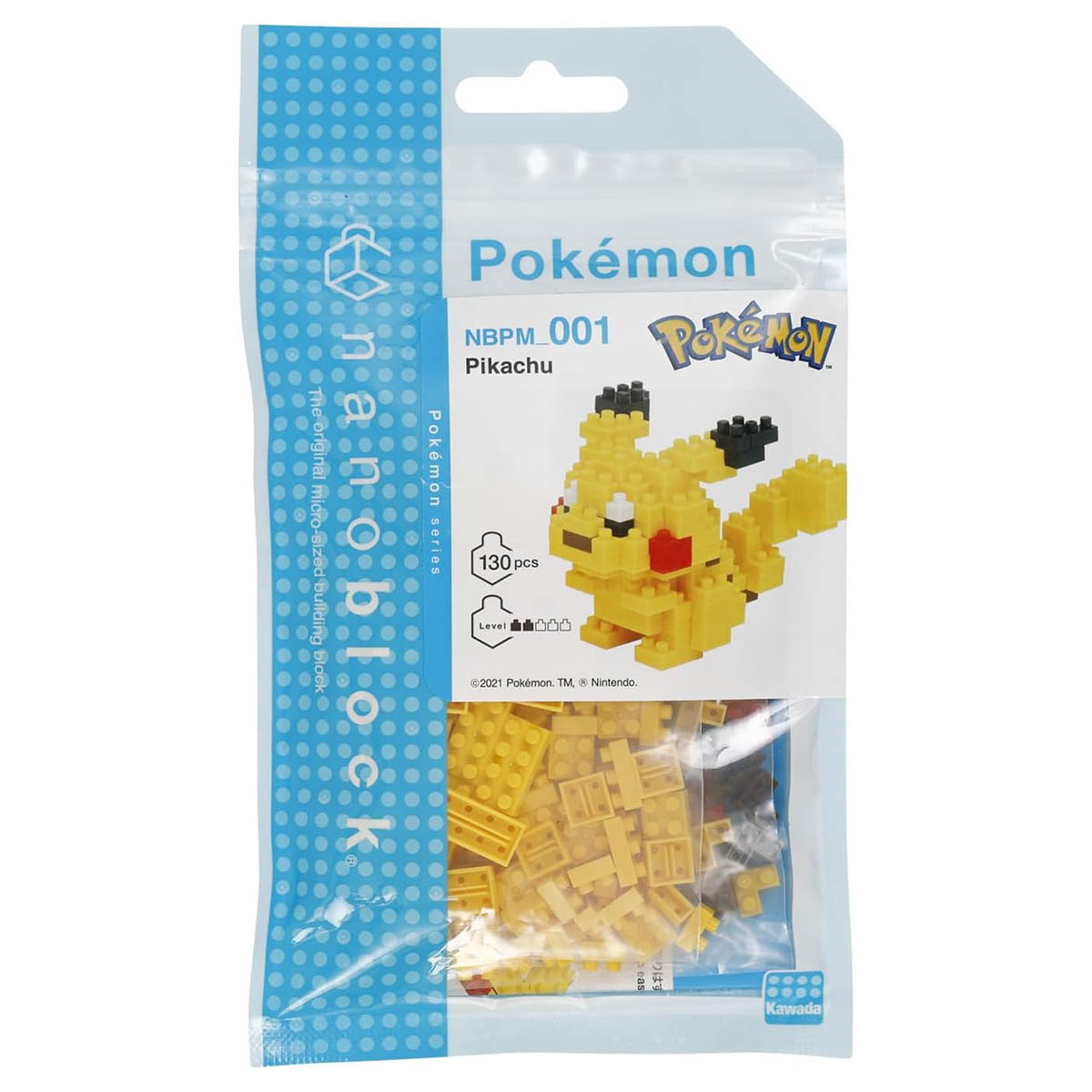 Nanoblock Pokémon: Pikachu Micro-Sized Building Set — Booghe