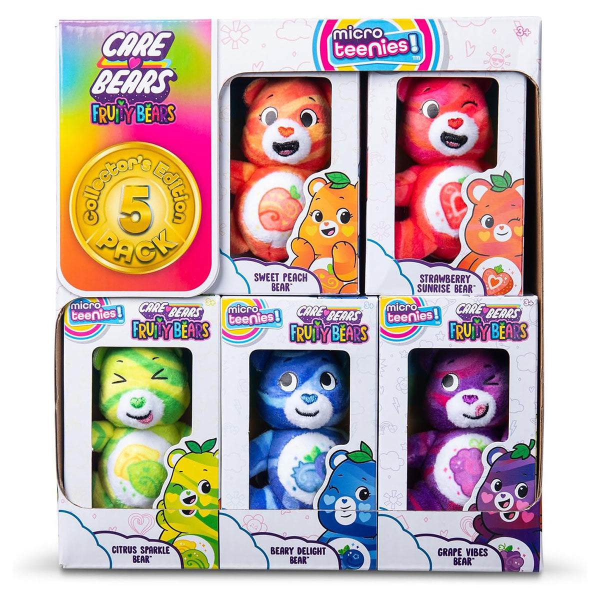 Care Bears Fruity Bears Micro Teenies Soft Toy (5 Pack) — Booghe