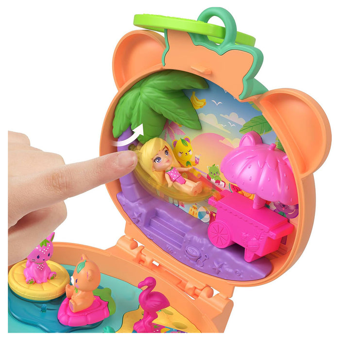Polly Pocket Plushie Bear Compact, Doll & Keychain Playset — Booghe
