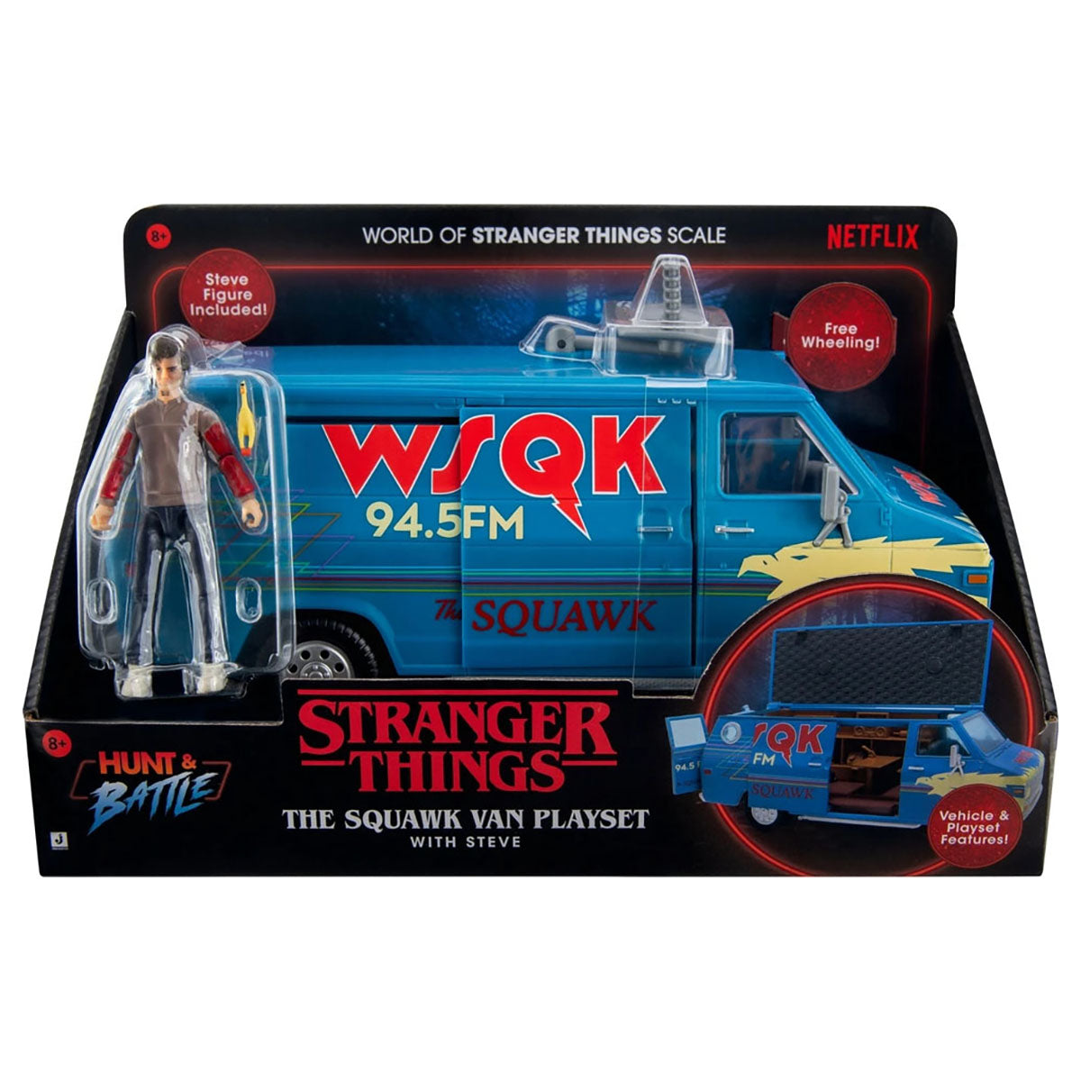 Stranger Things Squawk Van Playset with Stevie Figure — Booghe