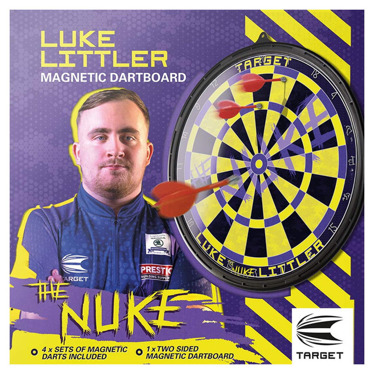 Luke 'The Nuke' Littler Magnetic Dartboard Set — Booghe