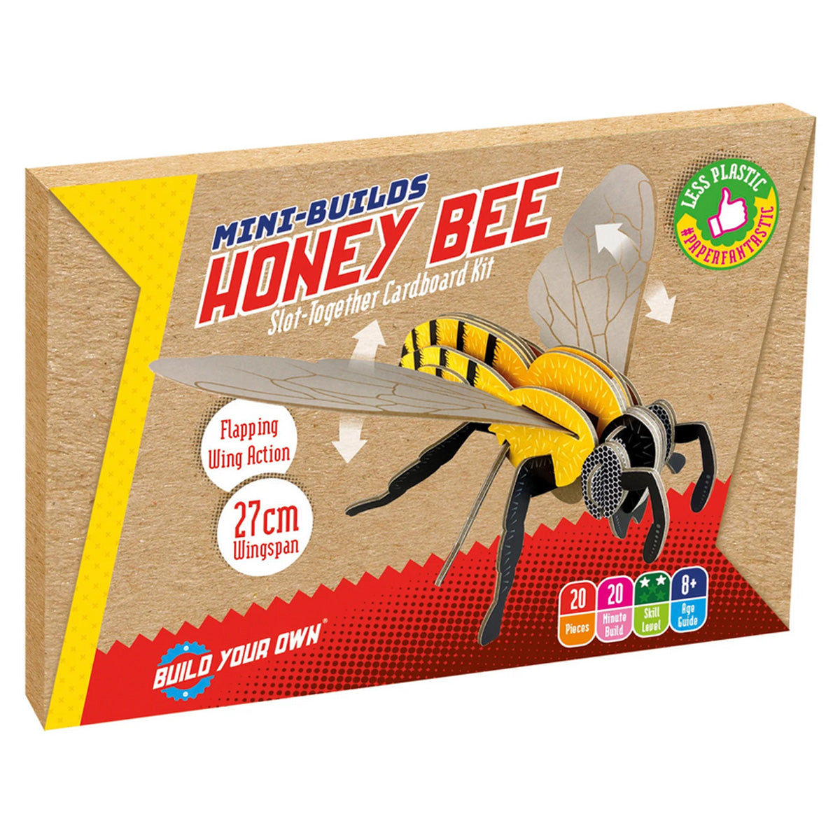 Build Your Own Mini-Builds Honey Bee Slot Together Cardboard Kit — Booghe