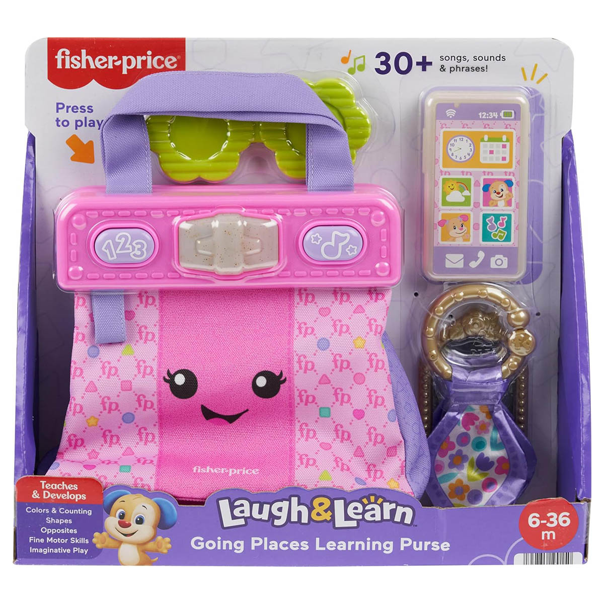 Fisher-Price Laugh & Learn: Going Places Learning Purse Interactive To — Booghe
