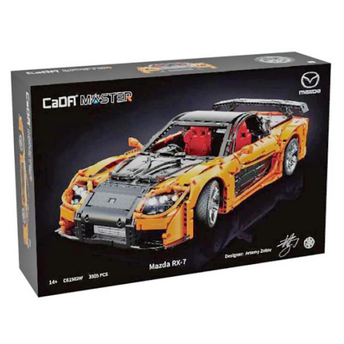 CaDA Mazda RX-7 1:8 Scale Building Set (3305 Piece) — Booghe