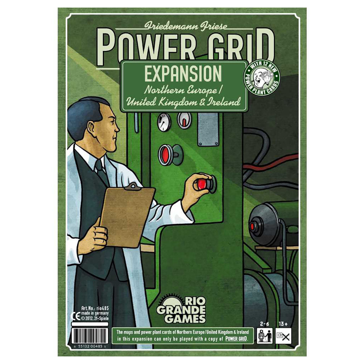 Power Grid Expansion: Northern Europe/UK & Ireland 2nd Edition Game ...