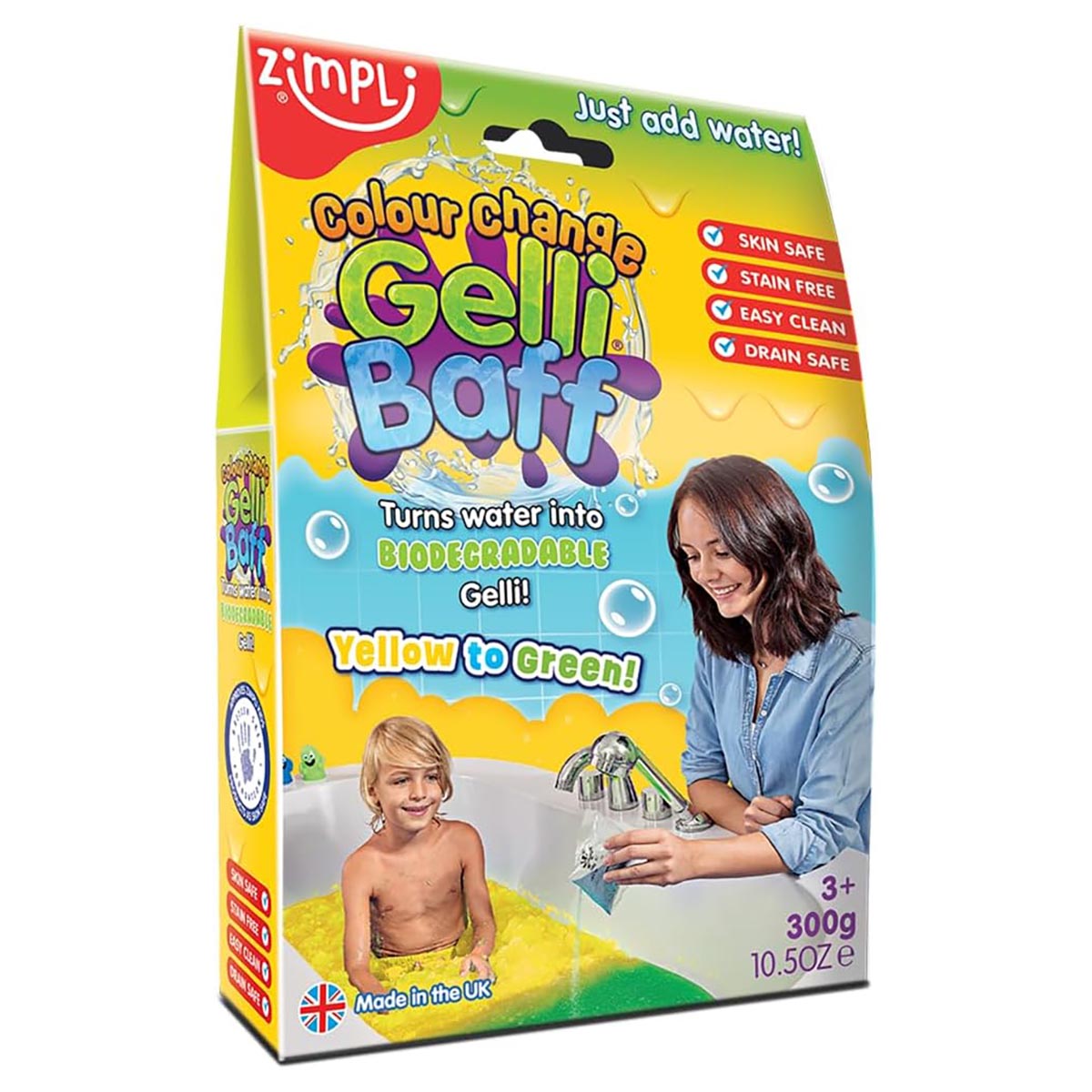 Gelli Baff Colour Change Yellow to Green Bath Toy — Booghe