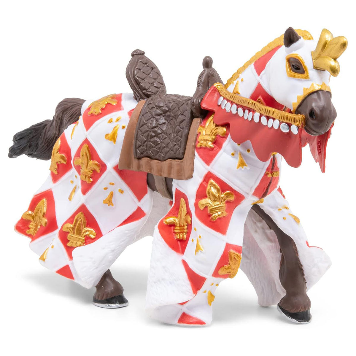 Papo White Horse Fleur-de-Lys Figure — Booghe