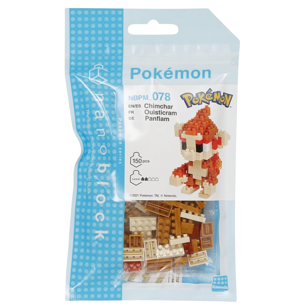 Nanoblock Pokémon: Chimchar Micro-Sized Building Set — Booghe