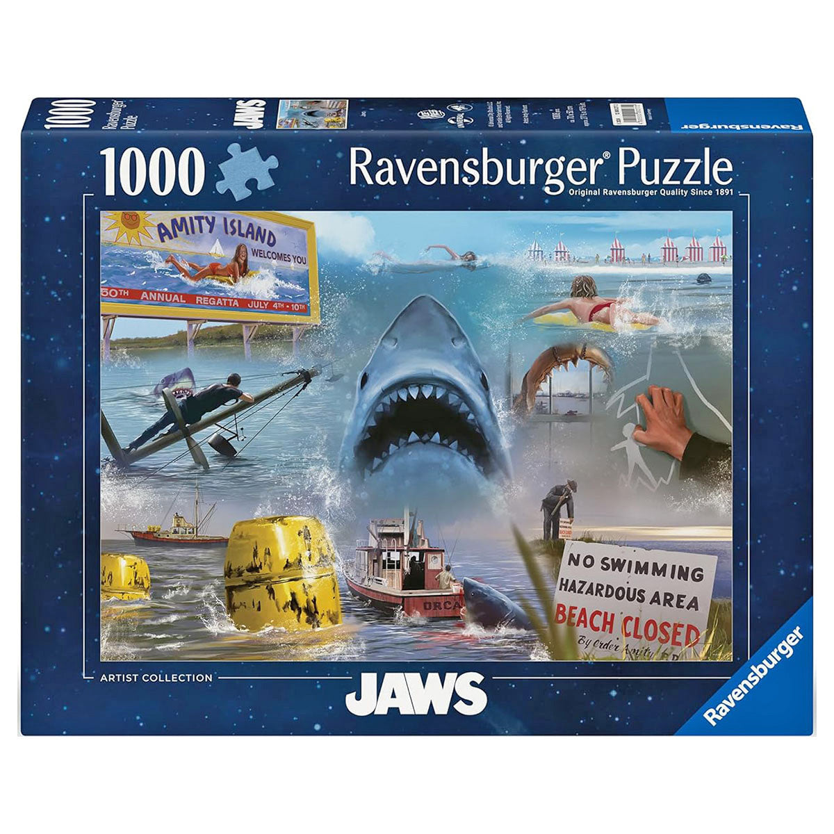 Ravensburger Jaws 1000 Piece Jigsaw Puzzle — Booghe