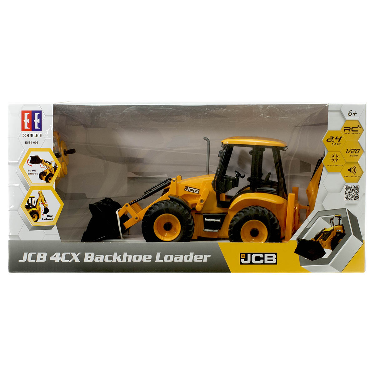 Double E JCB 4CX Backhoe Loader RC Vehicle — Booghe