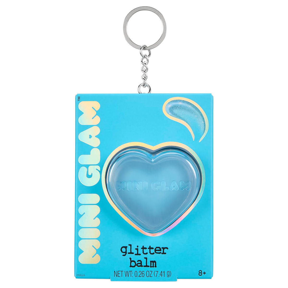 Mini Glam Heart Glitter Balm Vibe Check Keychain — Booghe