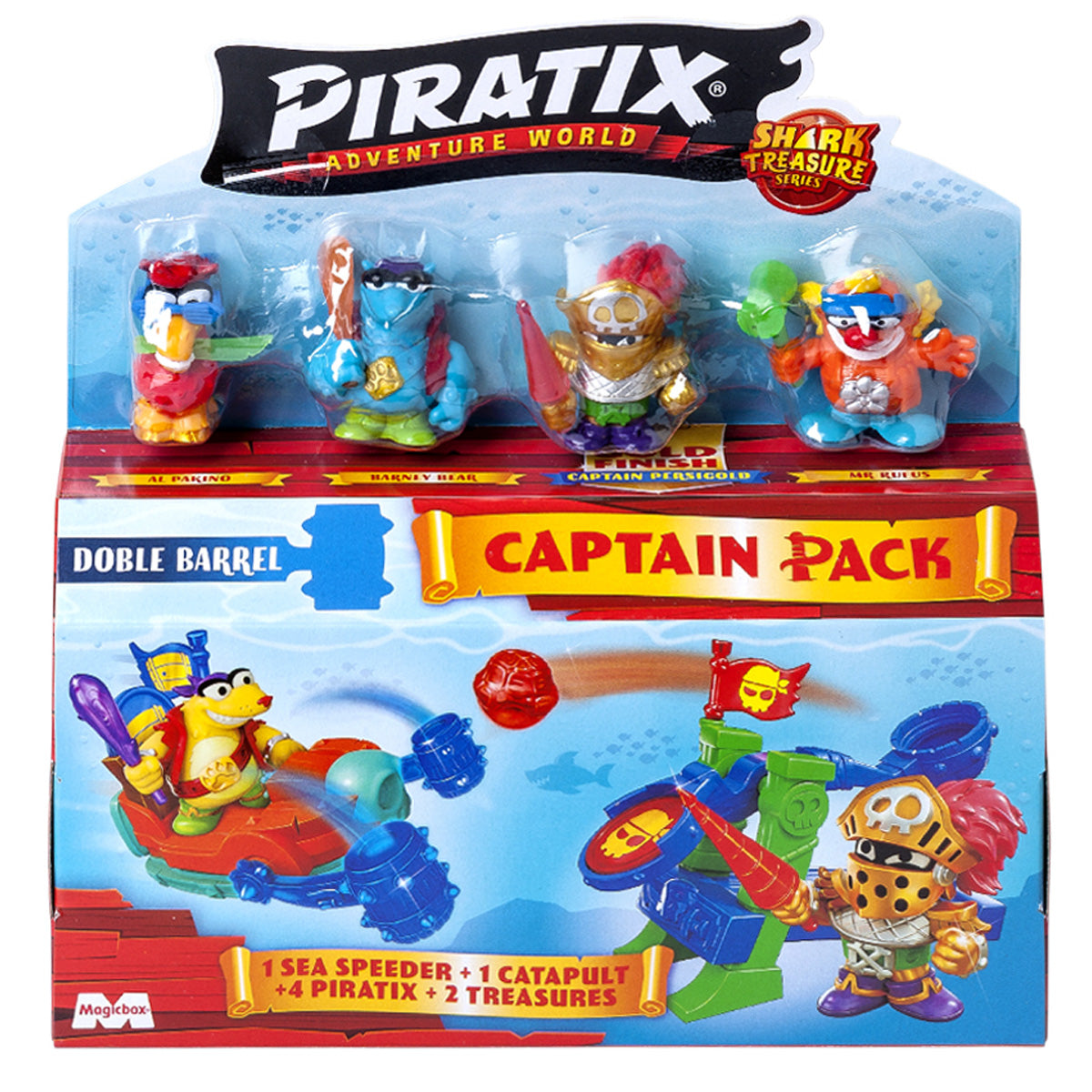Piratix Shark Treasure Series: Captain Pack Playset (styles vary) — Booghe