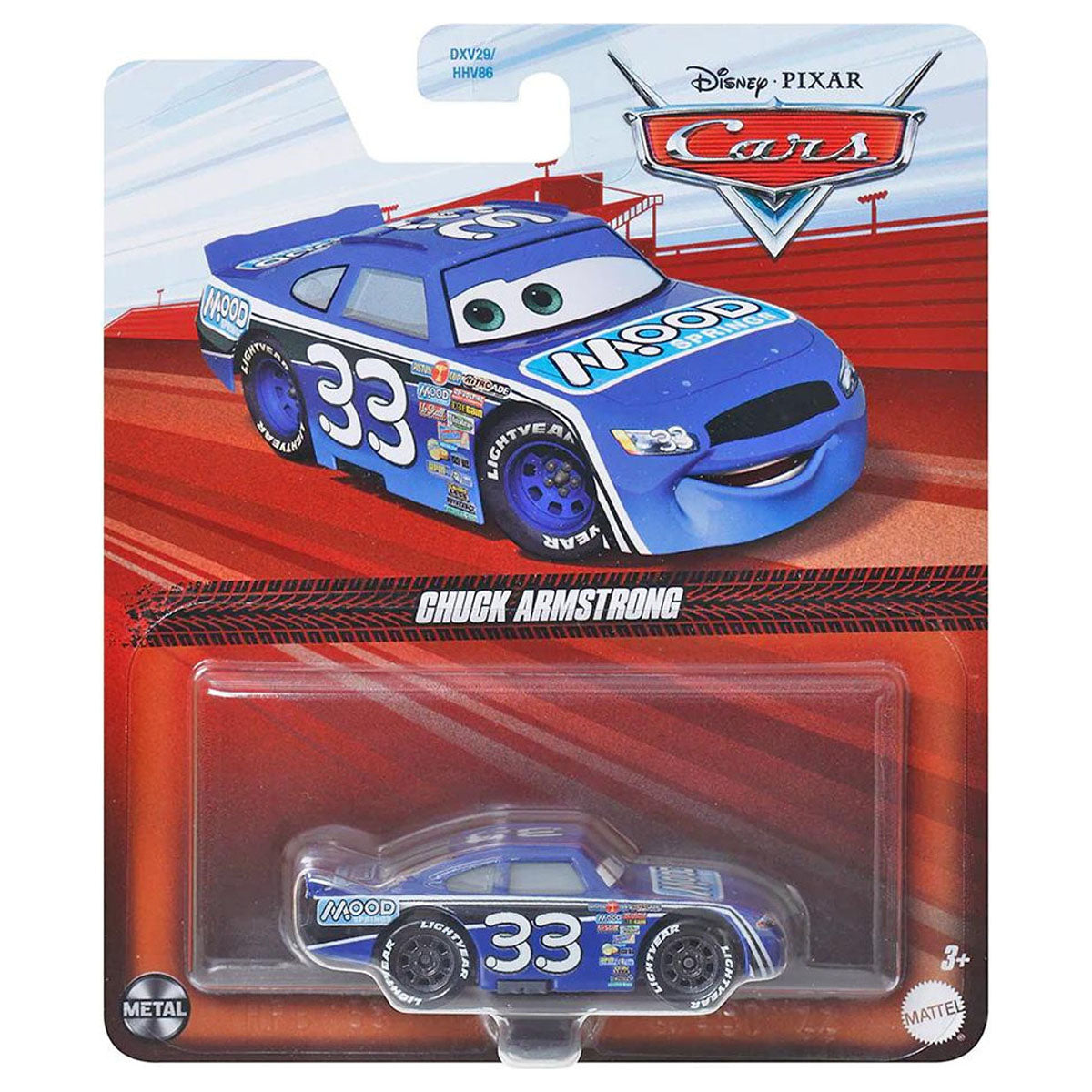Disney Pixar Cars: Chuck Armstrong 1:55 Car — Booghe
