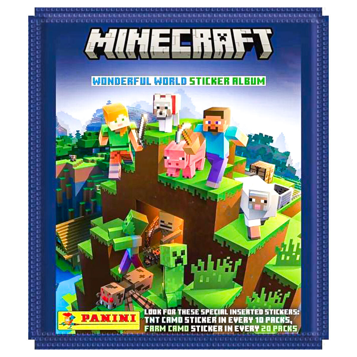 Panini Minecraft Wonderful World Sticker Album Single Pack — Booghe