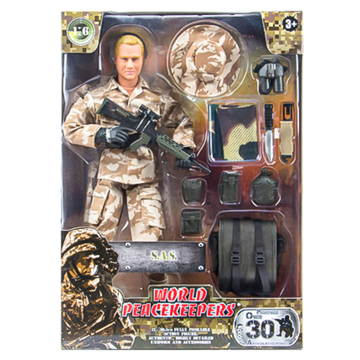 Peterkin World Peacekeepers 12 inch SAS Action Figure with Accessories ...