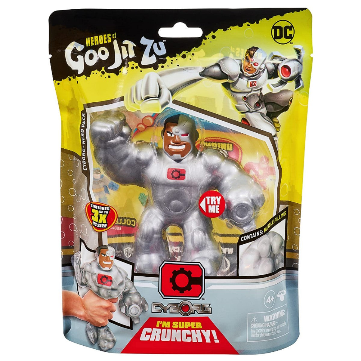 Heroes of Goo Jit Zu DC Super Heroes Cyborg Stretch Figure — Booghe