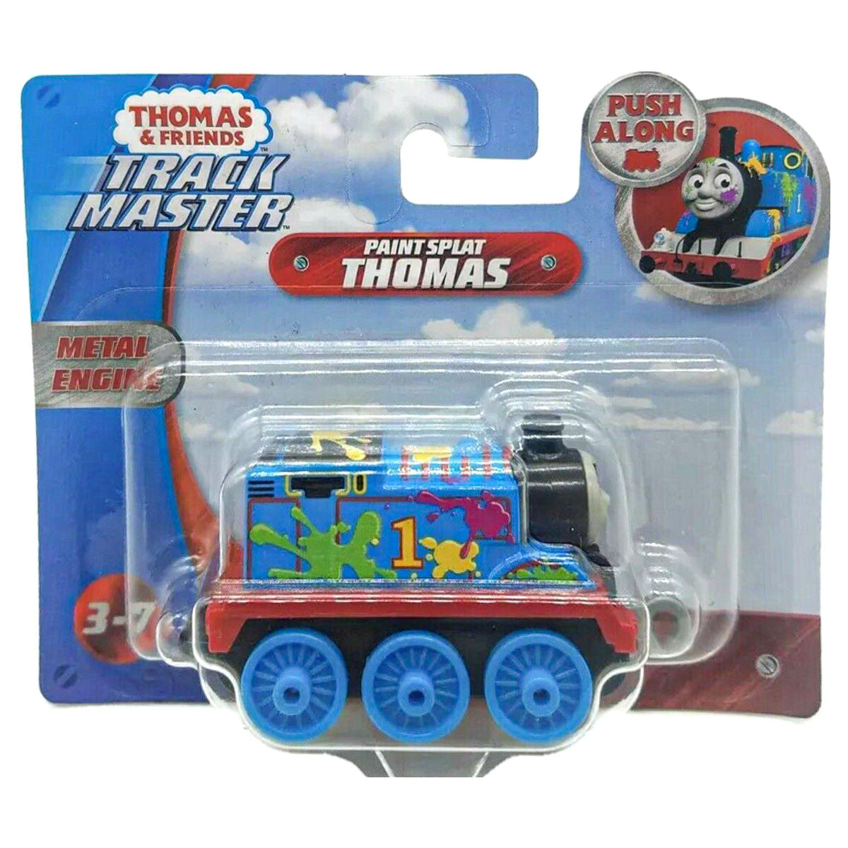 Thomas & Friends TrackMaster Push Along Paint Splat Thomas Train — Booghe